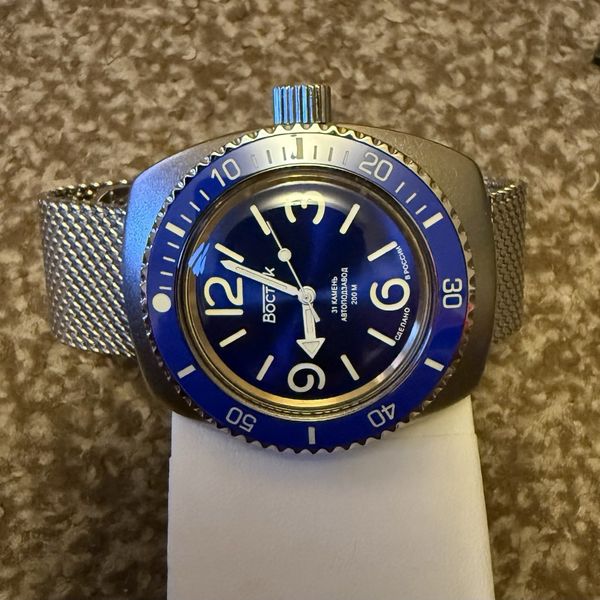Vostok Amphibia Custom Russian Dive Watch. | WatchCharts Marketplace
