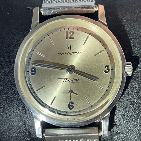 Vintage Stainless Steel Hamilton Thinline Model 5001 Circa 1962 / 1963 ...