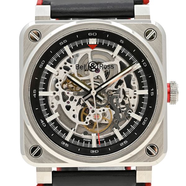 Bell & Ross Bell & Ross Aero GT 500 Limited Edition Skeleton BR03-92SC Watch SS Leather Self ...