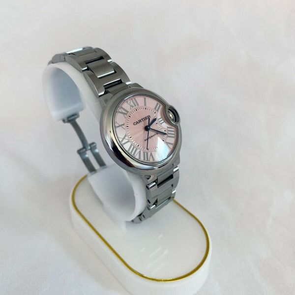 Cartier Ballon Bleu 3489 W6920100 Automatic Watch Stainless Pink 33mm ...