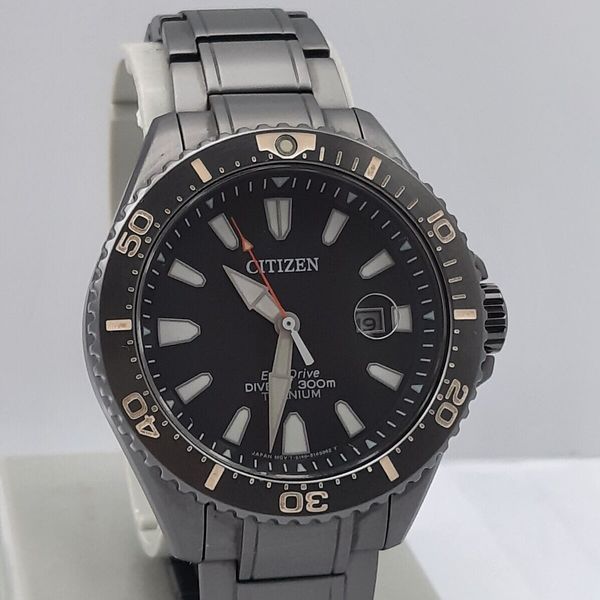 citizen eco drive mens royal marines commando titanium watch BN0147-57E ...
