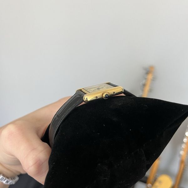 Cartier Paris Vermeil Tank Quartz Watch | WatchCharts Marketplace