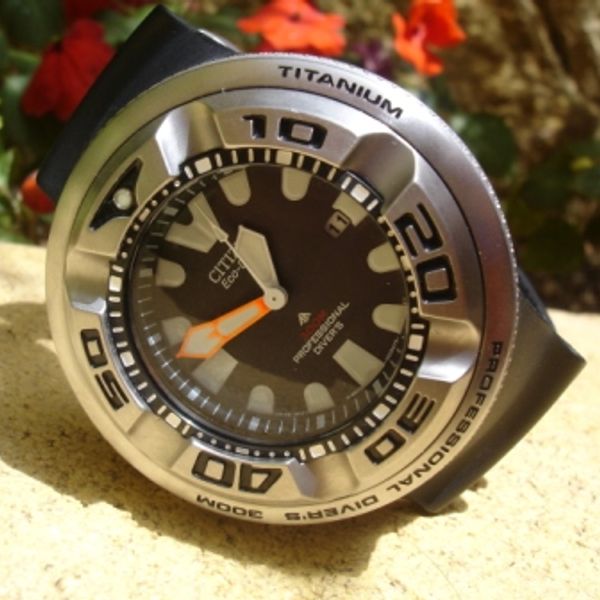 FS: Citizen Ecozilla Titanium Ti Professional diver's 300m ECO ZILLA ...