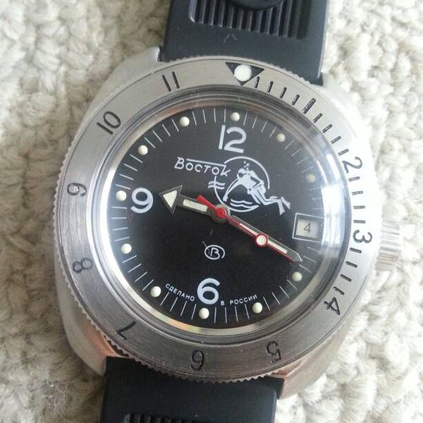 FS: SOL D Vostok Amphibia Ministry case with Murphy coin edged bezel ...