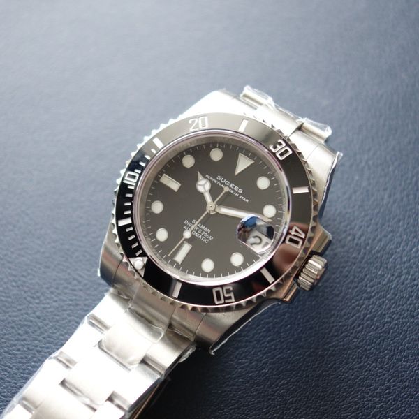 Sugess ISO-6425 Genuine Ceramic Bezel 200m DIVER'S Watch SP116610LN ...