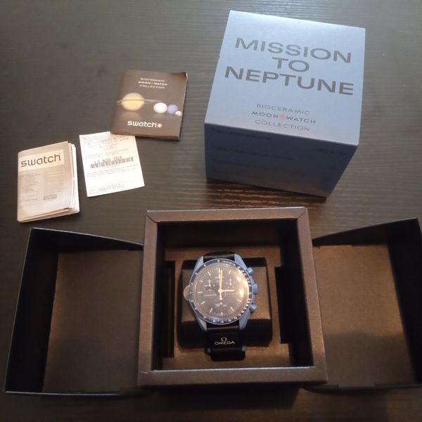 omega x swatch moon watch neptune | WatchCharts Marketplace