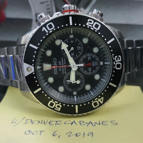 [WTS] Seiko Solar Quartz Chronograph SSC015P1 | WatchCharts Marketplace