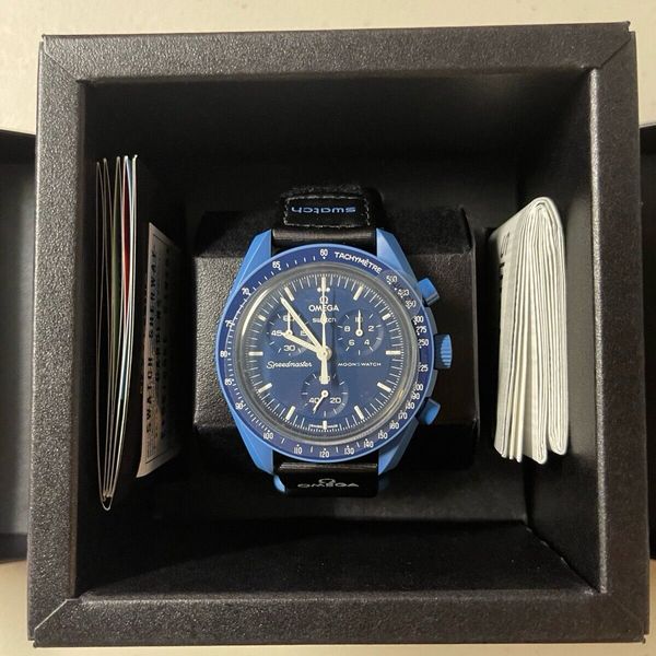 Omega X Swatch Moonswatch Mission To Neptune Watch -Authentic- With ...