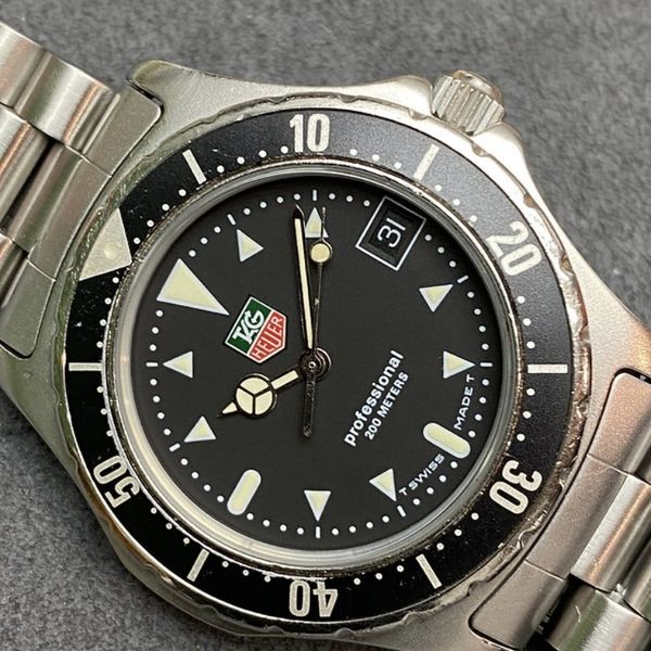 [$400 USD] TAG HEUER 2000 Series 973.006 Full Size Black Dive Watch, pre- WK1110 | WatchCharts ...