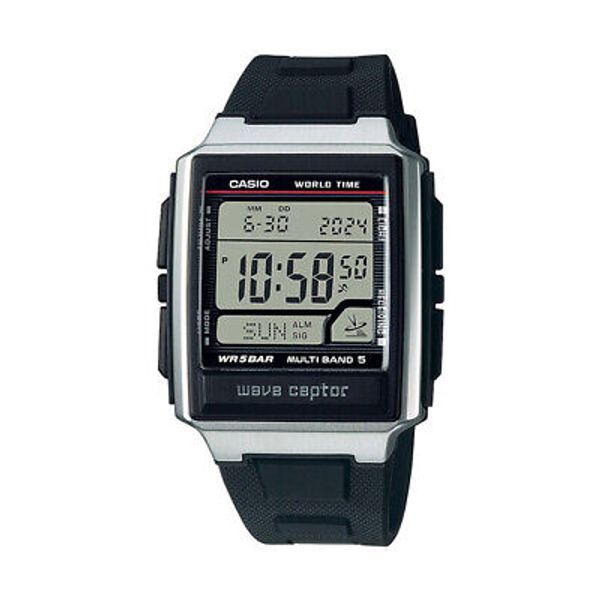 CASIO WAVE CEPTOR WV-59R-1AJF Black Men's Watch New in Box ...