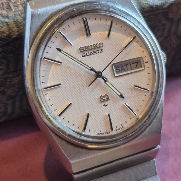Vintage Seiko 7123 Quartz Watch Mens | WatchCharts Marketplace
