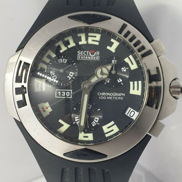 Sector Expander Exp 130 Chronograph 100 Meters Stainless Steel ...