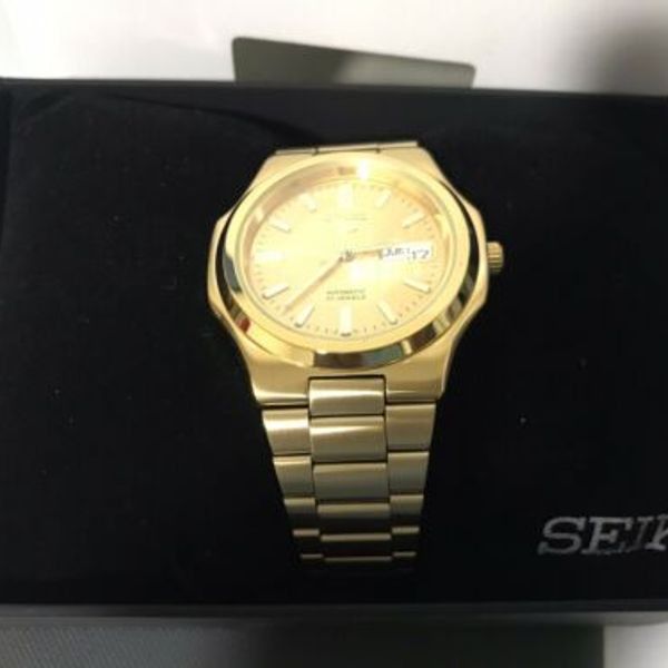SNKK52 Seiko 5 Automatic Men Gold Color Watch | WatchCharts