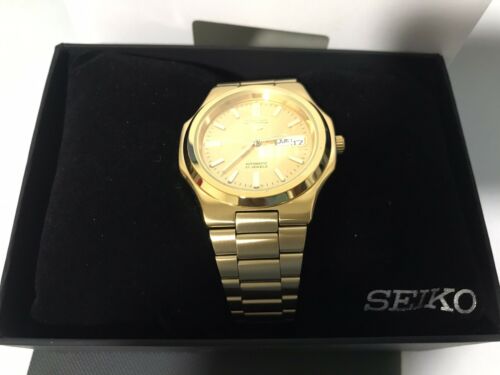 SNKK52 Seiko 5 Automatic Men Gold Color Watch | WatchCharts Marketplace