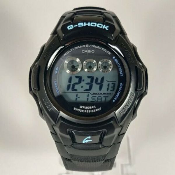 Casio G-Shock GShock GW-M500BA GWM500 Black Blue Solar Digital Men's ...