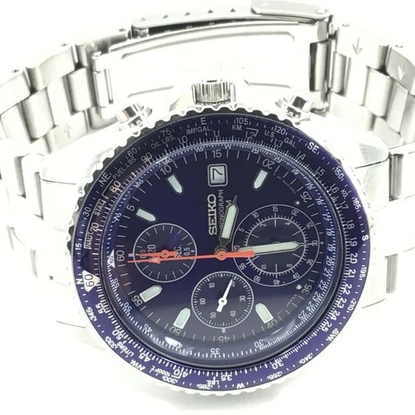 Seiko Flightmaster Pilot Slide Rule Chronograph Watch, SND255P1 ...