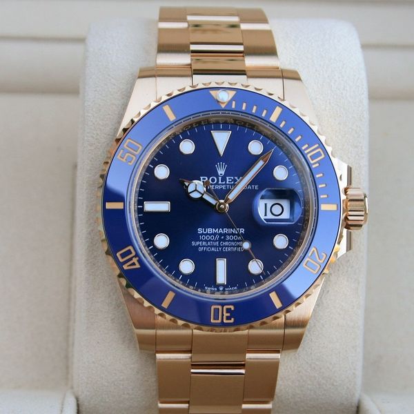 Fs: Rolex 126618 submariner blue 18k yellow gold | WatchCharts