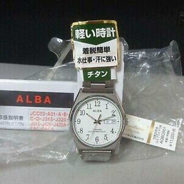 Old stock? 2006 SEIKO ALBA Quartz watch [Titanium] VX43-0AG0 new ...