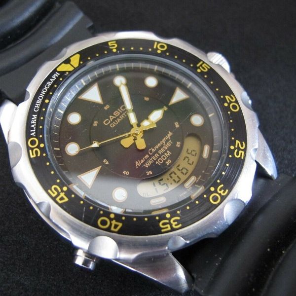 Vintage Casio 388 AD 520 'Smiley' Chronograph Gents Watch | WatchCharts