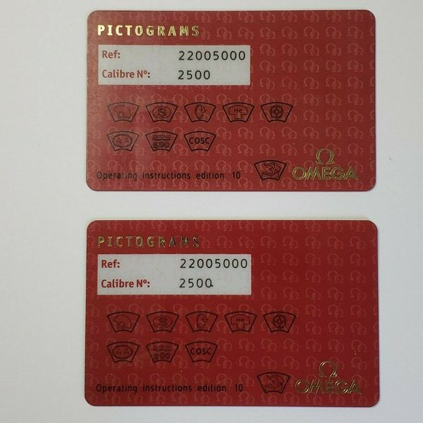 OMEGA PICTOGRAMS CARD 2200.50 CAL 2500 PLANET OCEAN XL | WatchCharts ...