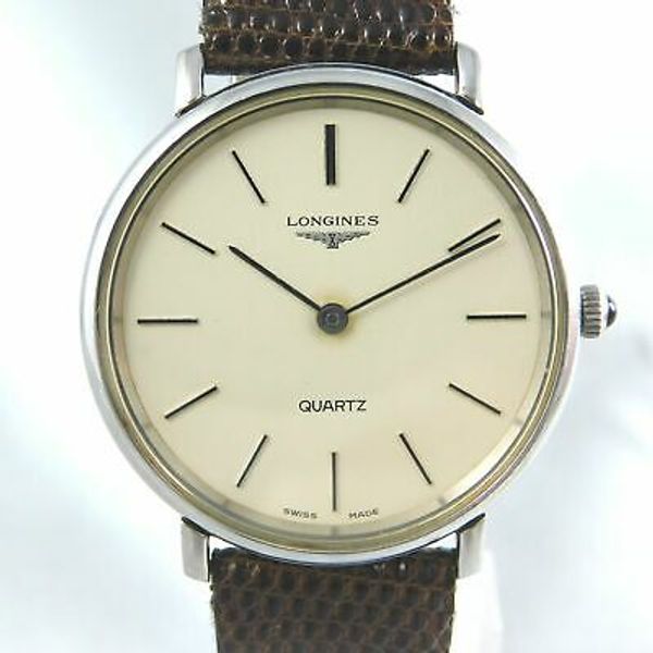 LONGINES MEN'S SILVER DIAL VINTAGE WATCH SWISS MADE QUARTZ | WatchCharts