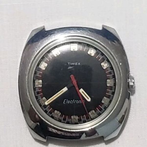Vintage Timex Electronic Rare Crosshair Rally Racing Dial Men's Watch ...