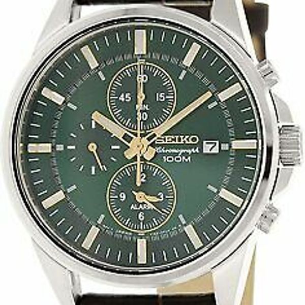 SEIKO Chronograph SNAF09P1 Men's Watch New in Box | WatchCharts