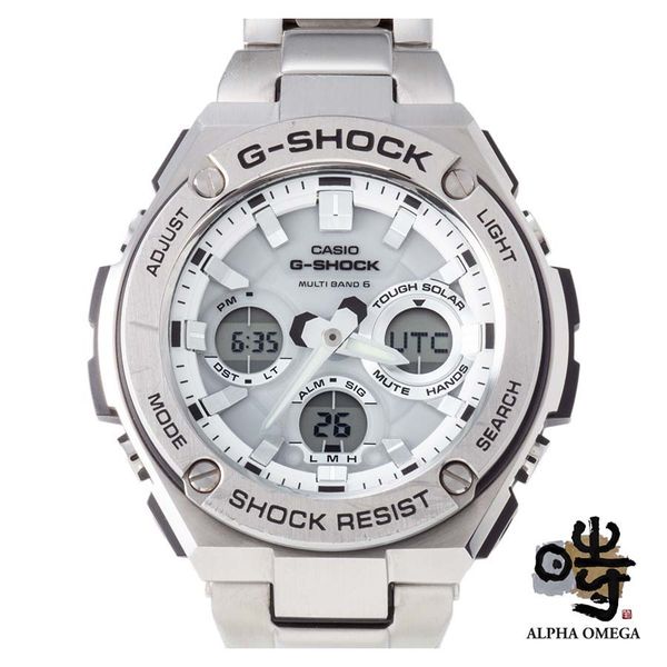 Casio G-Shock GST-W110D-7AJF Solar Men's Watch 52.4mm Off-White Face Used | WatchCharts Marketplace