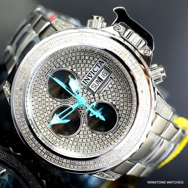 Invicta Reserve Subaqua Noma II 3.41 CTW Diamond SW500 Automatic Steel ...