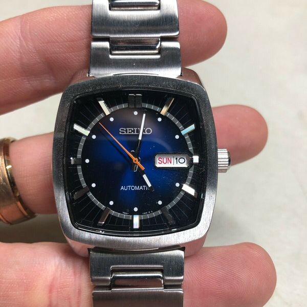NEW - Seiko 7S26-04V0 Mens Watch Square, Movement Automatic, Stainless ...