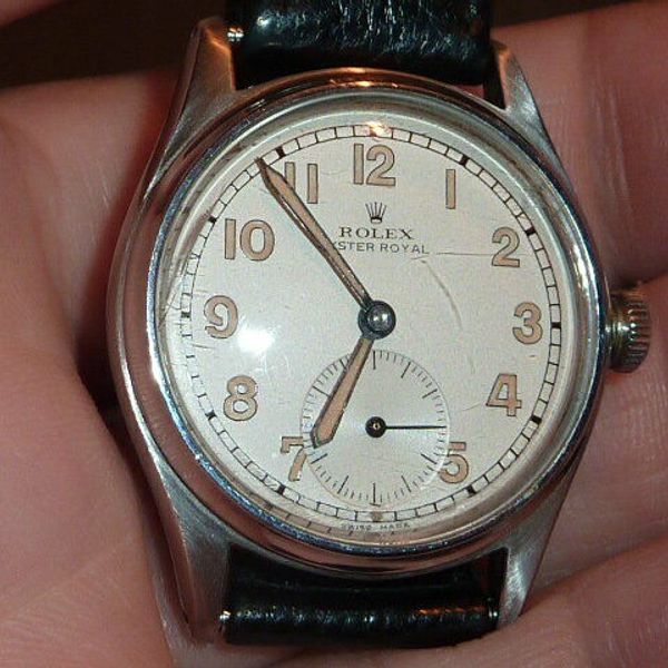 SUPERB ROLEX OYSTER ROYAL REF 4444 15 JEWEL SUPERBALANCE STEEL GENTS ...