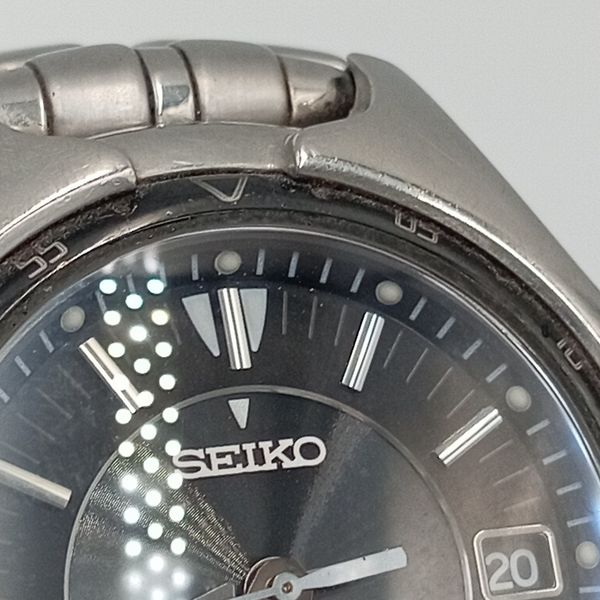Seiko Kinetic Auto Relay Wristwatch 100m Black Date Dial | WatchCharts ...