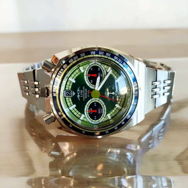 SEIKO AKA ALBA BULLHEAD CHRONOGRAPH V657-6060 GREEN BRAND NEW | WatchCharts