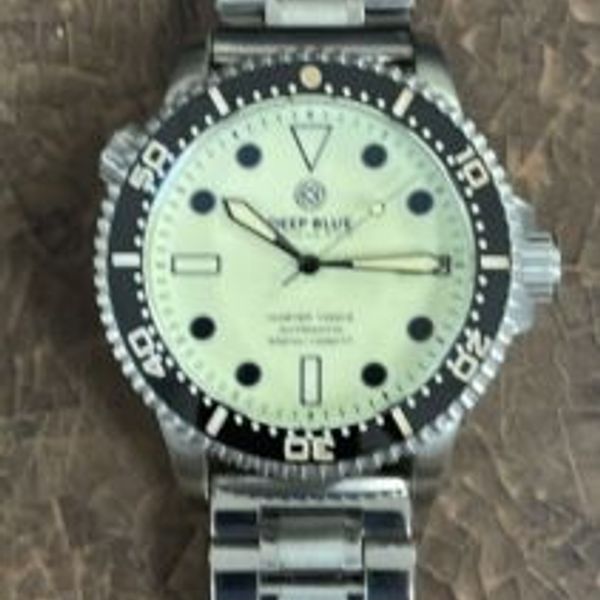 Deep Blue Precision Diver Master 1000 II Glow in the dark stainless ...