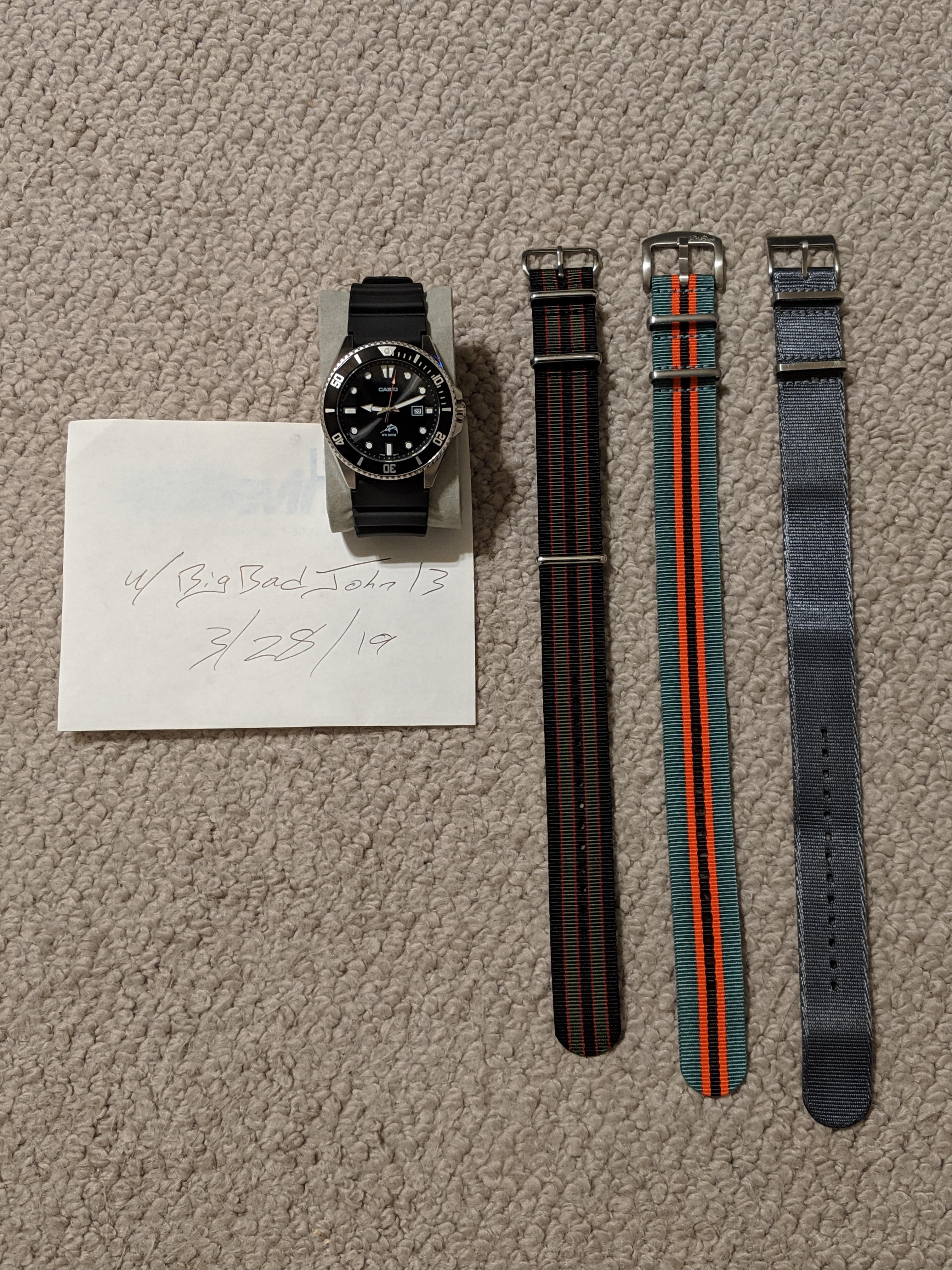 [WTS] Casio MDV-106 w/ NATOS (C&B and BluShark) [REPOST/PRICE DROP ...