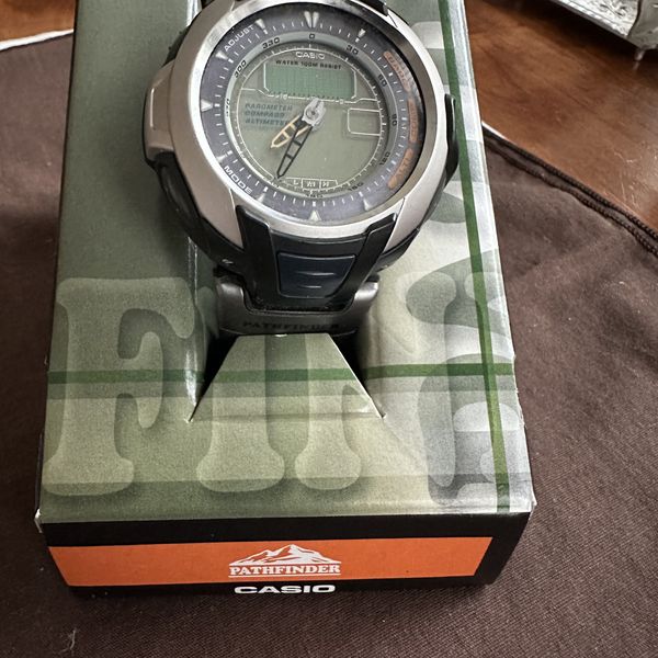 CASIO PAG-60 2767 PATHFINDER TRIPLE SENSOR TOUGH SOLAR WATCH ...