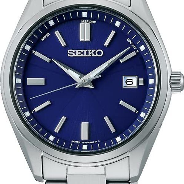 Seiko Selection SBTM321 Blue Dial Solar Atomic Radio Men Watch Made in ...