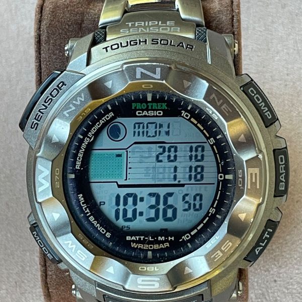 Casio Men Protrek PRW2500T-7CR Multi-Band Atomic Solar Wristwatch ...