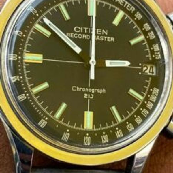 Citizen CHRONOGRAPH Record MASTER. REF. 4-570014-Y Vintage Mens Watch ...