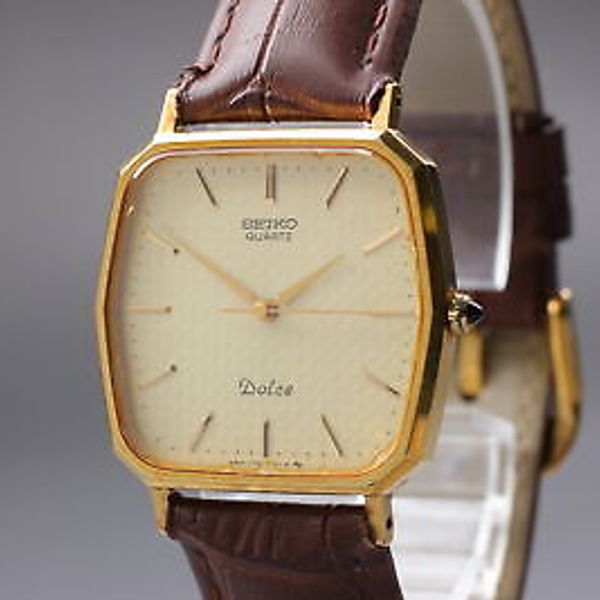 [Exc+5] Vintage 1984 Seiko Dolce 7731-5120 Gold Men's Quartz Watch From JAPAN | WatchCharts ...