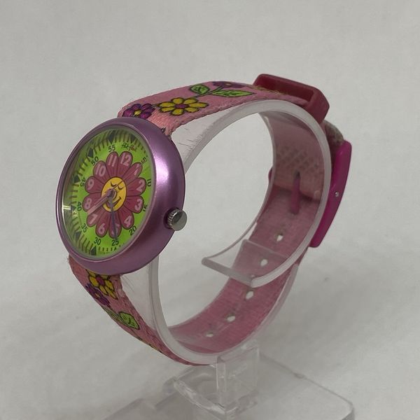 Flik Flak Swatch Watch Girls Swiss Made Pink Daisy Flower 29mm New ...