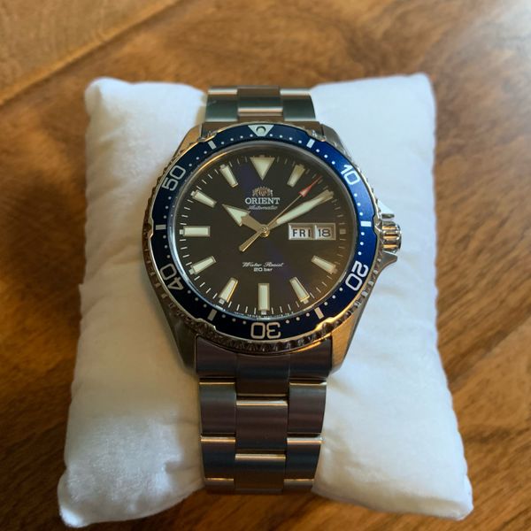 FS: Orient Kamasu Automatic Blue Dial Dive Watch with Strapcode Super-O ...