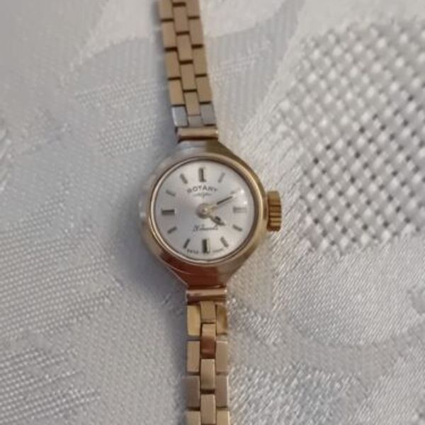 Rotary Solid 9ct Gold Ladies Cocktail Watch 1967 Stamped Original Box ...