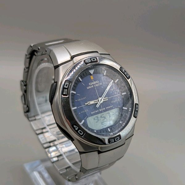 Casio Wave Ceptor Illuminator World Time Timestamp 30 2758 Radio ...