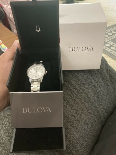 BRAND NEW Mens Bulova Watch Silver 96A154 Corporate Collection ...