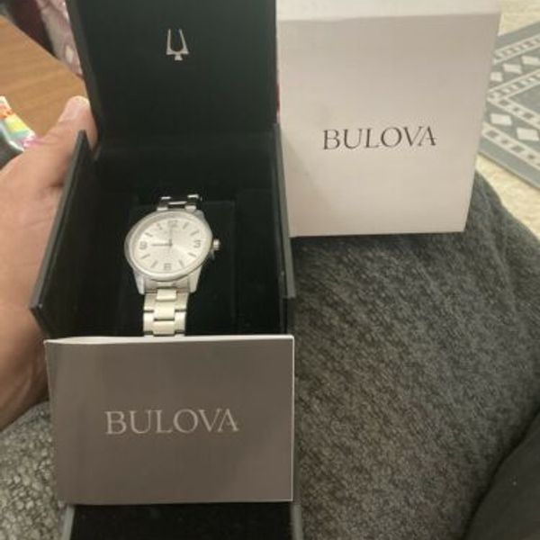 BRAND NEW Mens Bulova Watch Silver 96A154 Corporate Collection ...