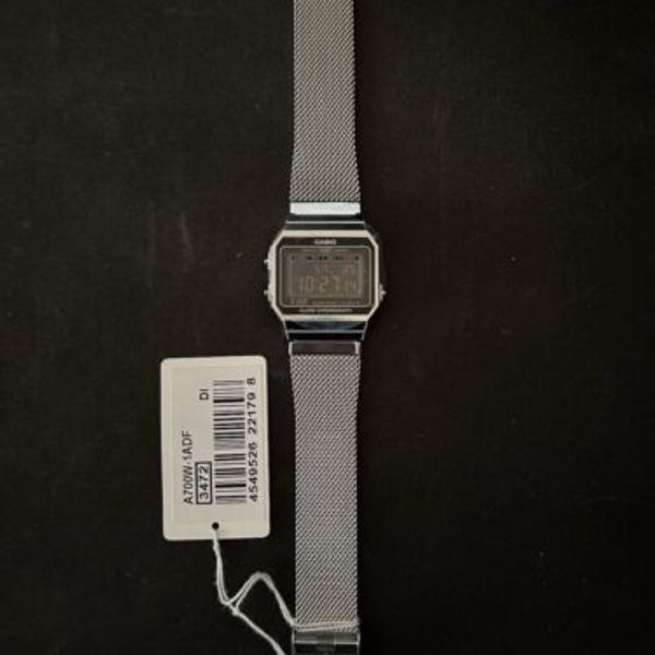 Casio Men's A700W-1ADF Watch w/ Negative Display | WatchCharts Marketplace