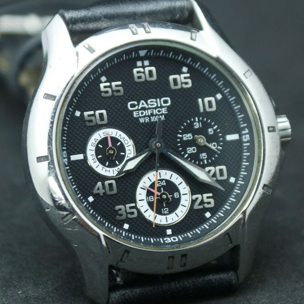 CASIO Edifice EF-317 Multi-function Chronograph Men's Excellent ...