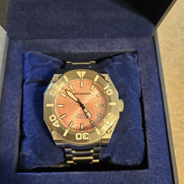 Aragon Armour NH35 44MM LE A532PNK Pink Dial | WatchCharts Marketplace