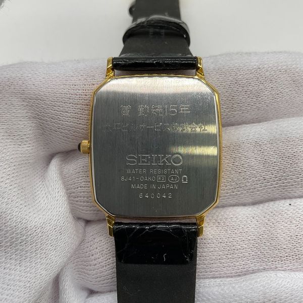 SEIKO DOLCE 8J41-0AK0 Gold Quartz Analog Stainless Men's Watch from ...